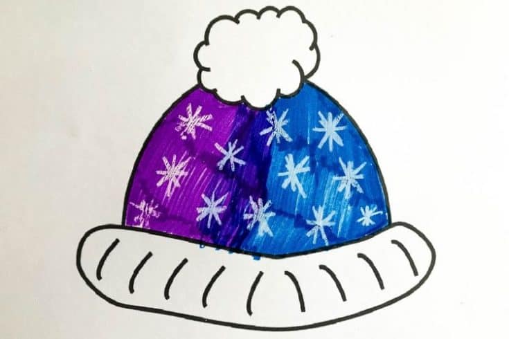 Simple Winter Hat Craft for Toddlers with Free Printable Template