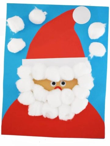 Easy Christmas Santa Claus Craft for Toddlers | Journey to SAHM