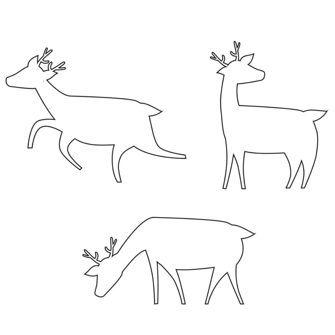 4 Free Reindeer Templates | Journey to SAHM