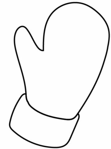 Free Printable Mitten Template | Journey to SAHM